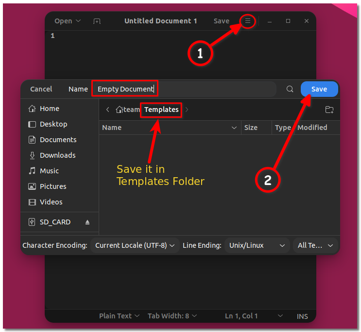 Add ‘New Document’ Option in Right-Click Menu in Ubuntu