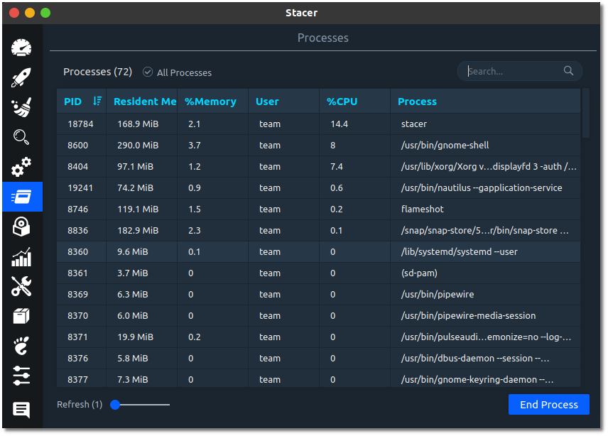 Optimize Ubuntu System With Stacer