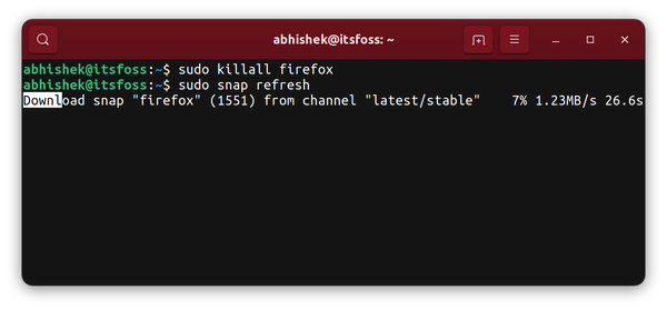 [Solved] "Pending Update of Firefox" Error in Ubuntu