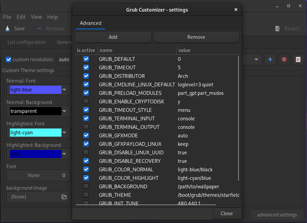 Install And Use Grub Customizer In Fedora Linux