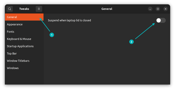 Make Ubuntu Not Go in Suspend When Laptop Lid is Closed