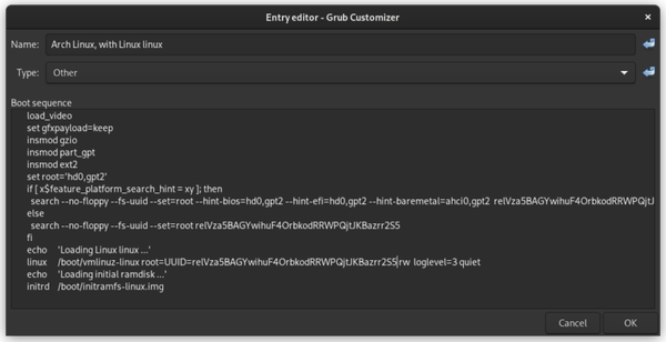 Install And Use Grub Customizer In Fedora Linux