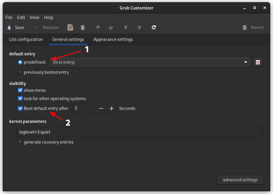 Install and Use Grub Customizer in Fedora Linux