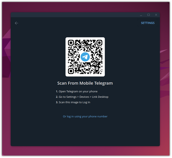 Install And Use Official Telegram Desktop Client In Linux