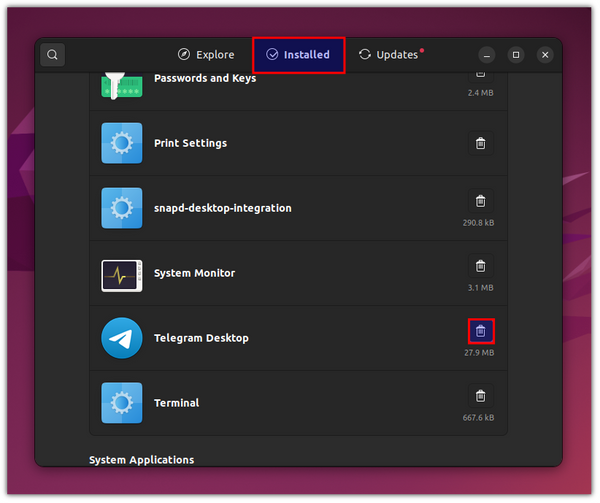 Install And Use Official Telegram Desktop Client In Linux
