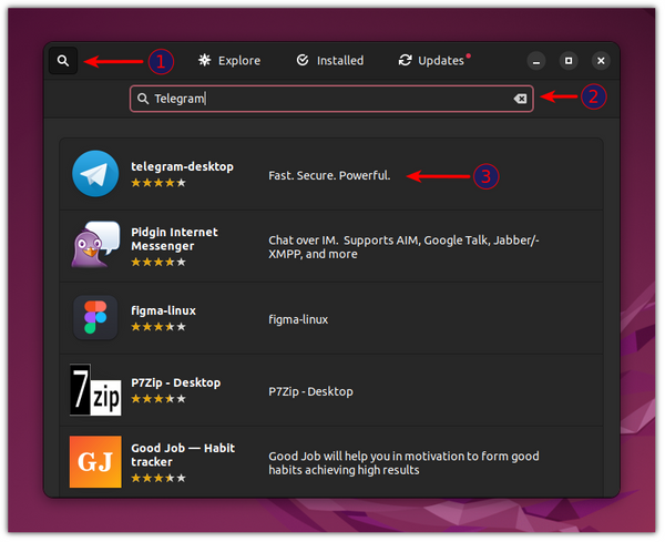 Install And Use Official Telegram Desktop Client In Linux