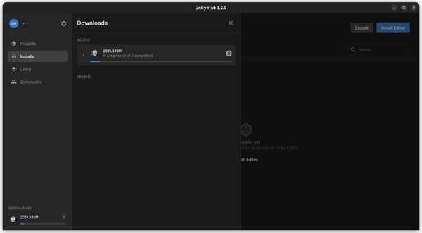 Installing Unity Editor on Linux