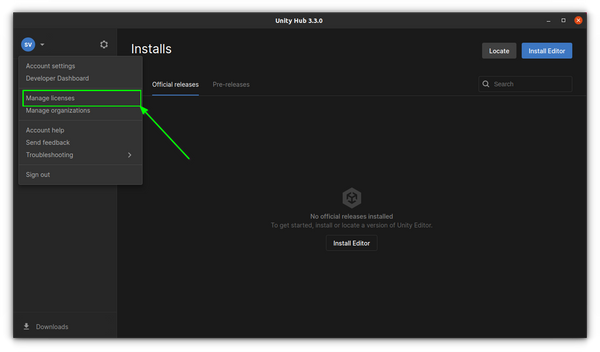 Installing Unity Editor on Linux
