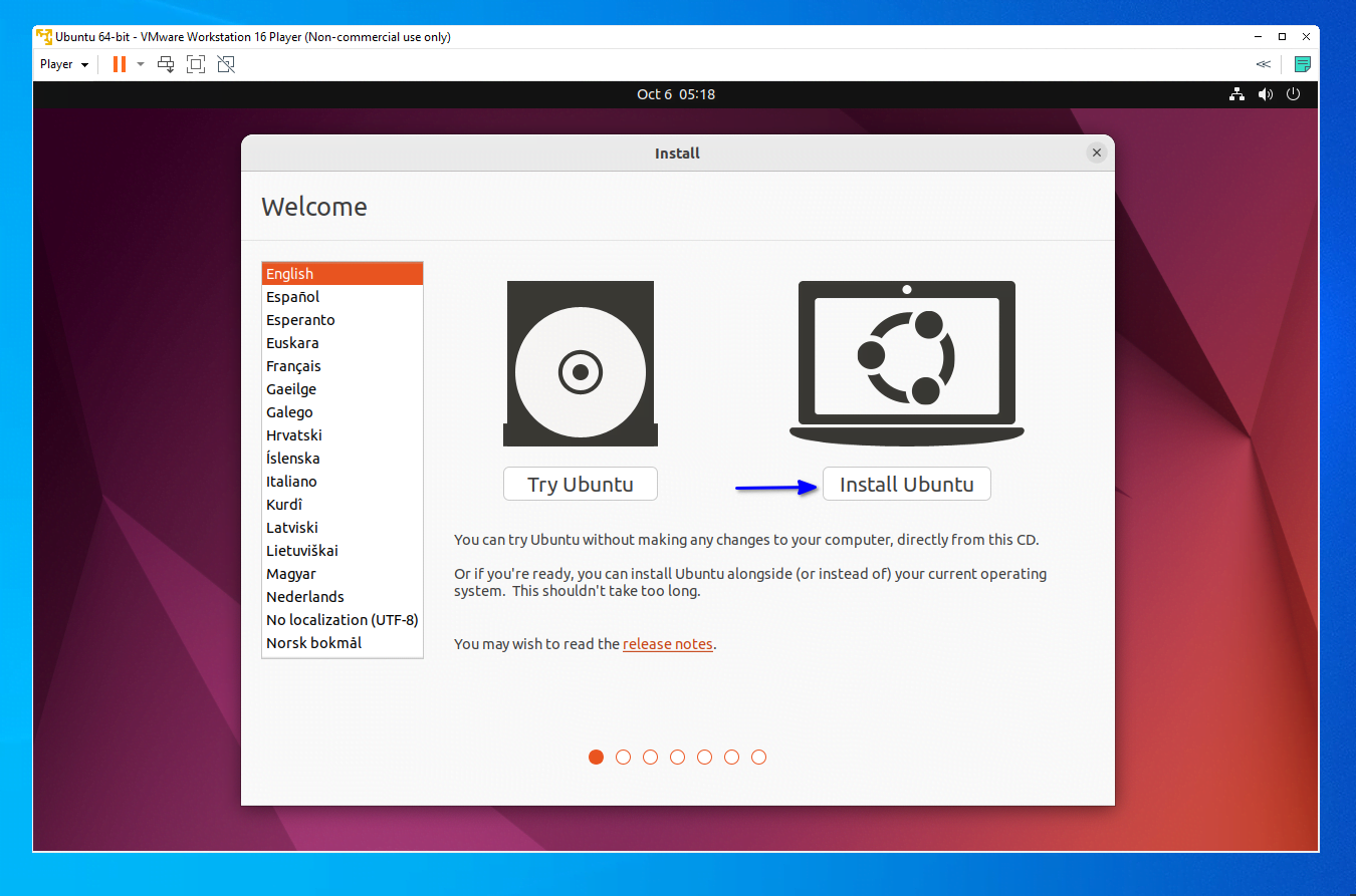 How to Install Ubuntu Linux in VMWare