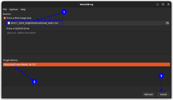 Install WoeUSB on Ubuntu to Create a Bootable Windows USB