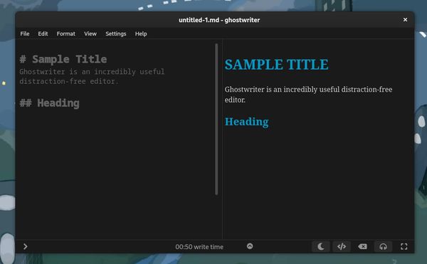 Ghostwriter: Markdown Editor for Distraction-free Writing
