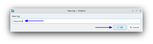 Using File Tagging Feature in KDE's Dolphin File Manager