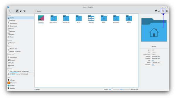 Using File Tagging Feature in KDE's Dolphin File Manager