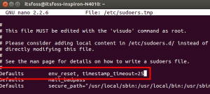 How To Change The Sudo Password Timeout In Ubuntu