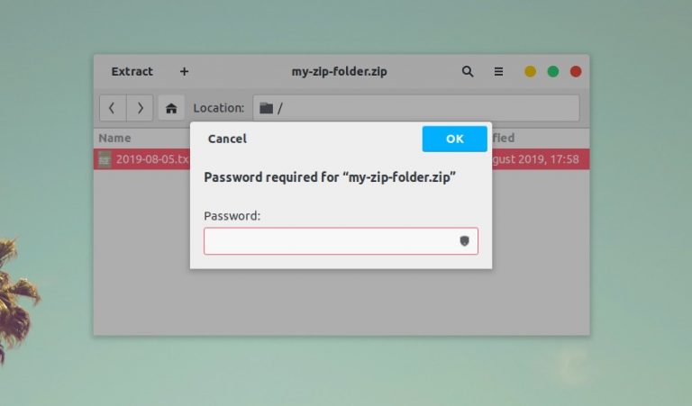 How to Create a Password Protected Zip File in Linux