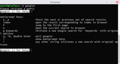Googler: Now You Can Google From Linux Terminal!