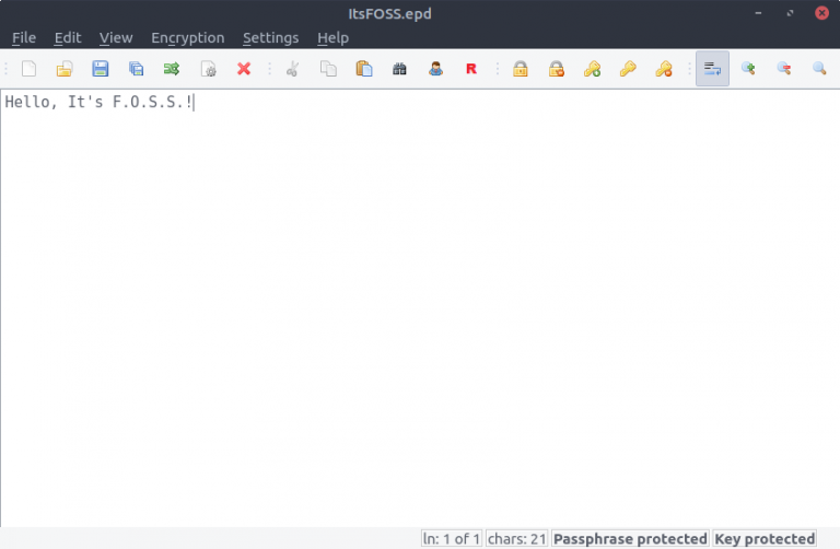 EncryptPad - Encrypted Text Editor For Linux