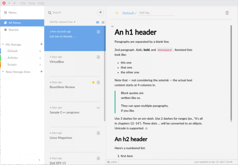 Boostnote: Open Source Note Taking App For Programmers