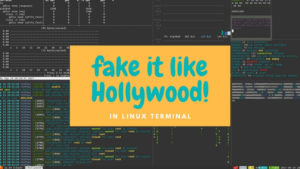 Fake A Hollywood Hacker Screen in Linux Terminal