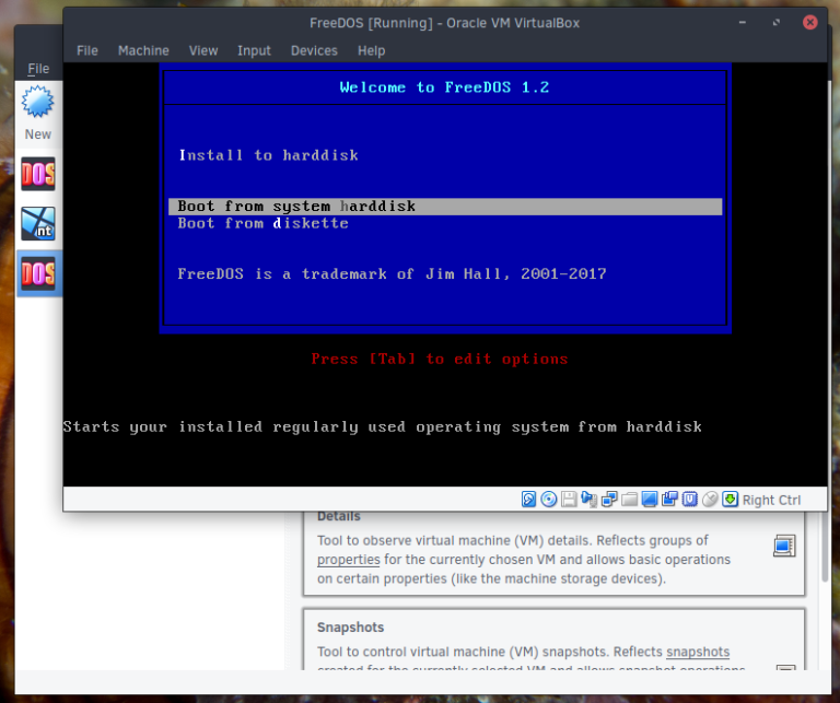 How to Install and Use FreeDOS on VirtualBox