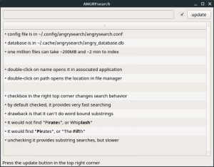 ANGRYsearch - Quick Search GUI Tool for Linux