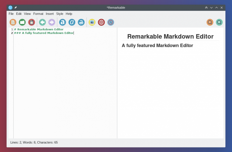 Remarkable A Tiny Github Flavored Markdown Editor For Linux