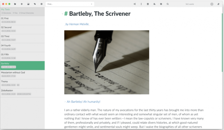 Zettlr - Markdown Editor for Writers and Researchers