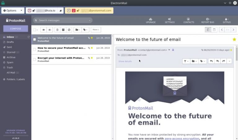 ElectronMail - a Desktop Client for ProtonMail and Tutanota