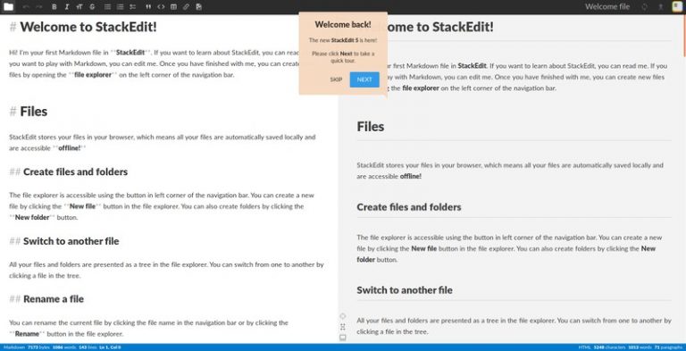 StackEdit A Feature Rich Online Open Source Markdown Editor