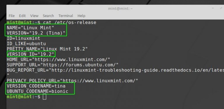 How To Check Linux Mint Version Number Codename