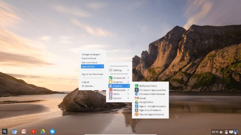 Chrome OS Look-Alike Linux Distribution Chromixium aka Cub Linux
