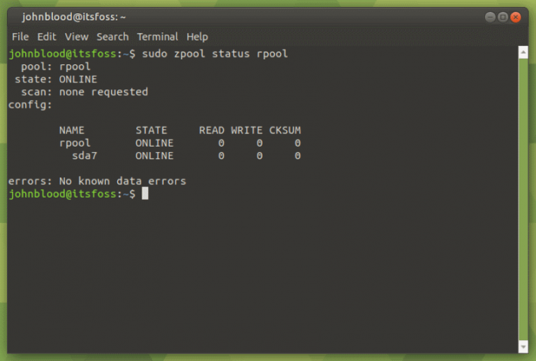 Getting Started With ZFS Filesystem on Ubuntu 19.10
