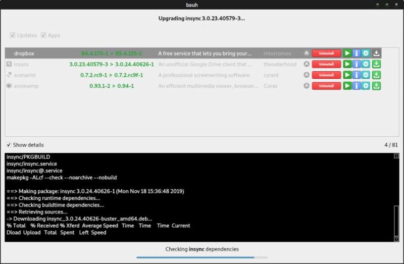 Bauh - Manage Snaps, Flatpaks and AppImages from One Interface