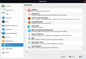 App Highlight: Falkon Open Source Web Browser from KDE