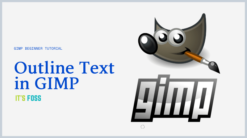 How To Outline Text In GIMP in 3 Simple Steps 