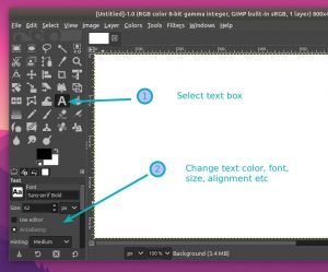 How to Add Border Around Text in GIMP