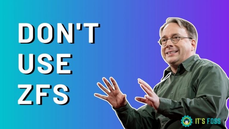 Don't Use ZFS on Linux: Linus Torvalds