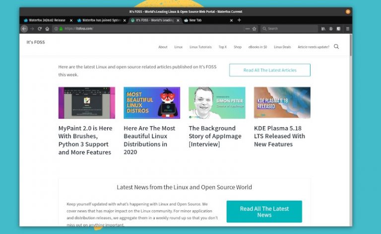 Waterfox: Firefox Fork With Legacy Add-ons Options