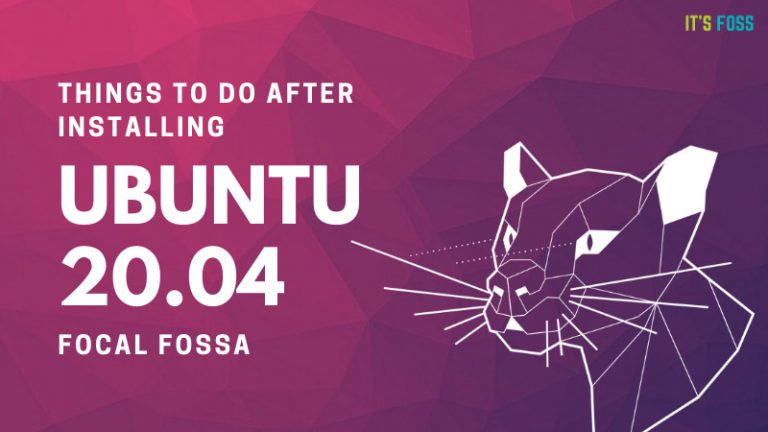 16 Things to do After Installing Ubuntu 20.04