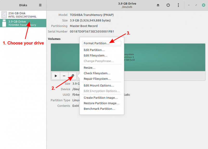 How To Format A Usb Disk As Exfat On Linux Graphically And Command Line
