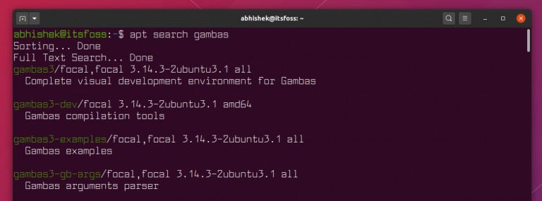 Using 'apt search' and 'apt show' Commands to Search and Find Details of Packages in Ubuntu