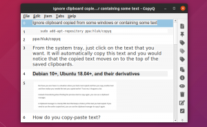CopyQ Clipboard Manager for Keeping a Track of Clipboard History