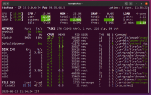 Glances - A Versatile System Monitoring Tool for Linux Systems