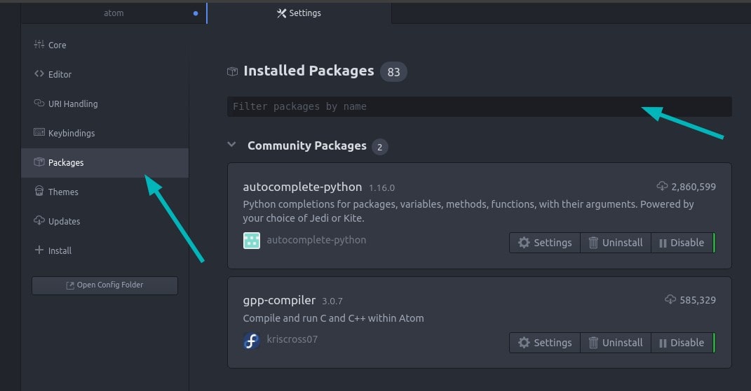 How to Install Packages in Atom Text Editor