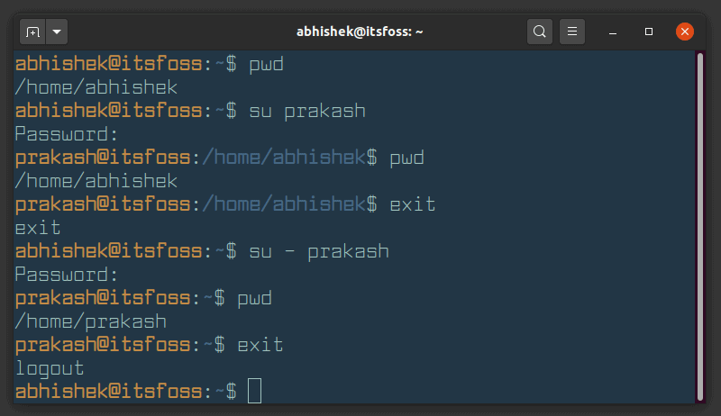 How To Switch Users In Ubuntu Other Linux Terminal GUI 