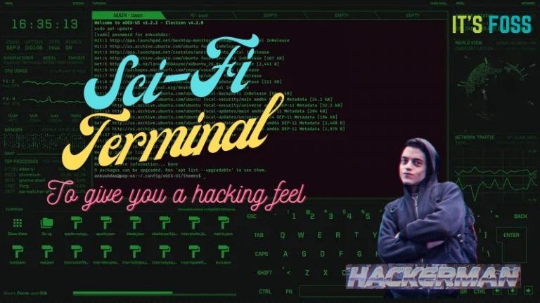 Meet eDEX-UI, A Sci-Fi Inspired Linux Terminal Emulator With Some Cool Features