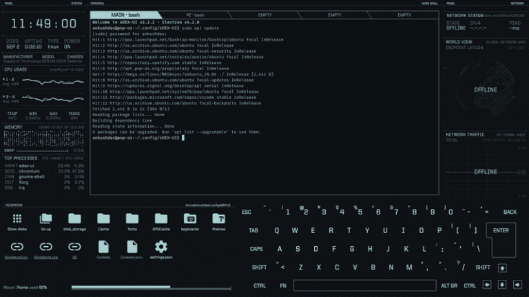Meet eDEX-UI, A Sci-Fi Inspired Linux Terminal Emulator With Some Cool ... Meet eDEX-UI, A Sci-Fi Inspired Linux Terminal Emulator With Some Cool ...