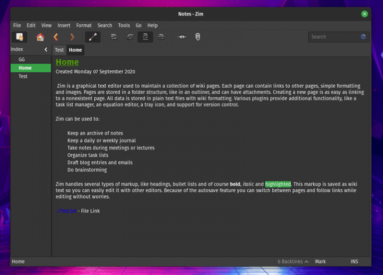 Zim: A Wiki-Like Note-taking App That Makes Things Easier