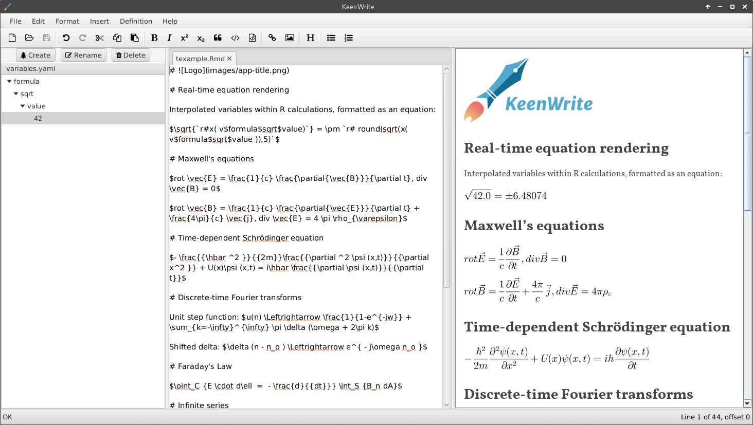 KeenWrite: An Open Source Text Editor for Data Scientists and ...