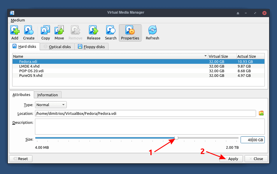 How to Increase Disk Size of Your Existing Virtual Machines in VirtualBox